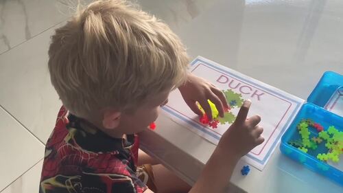 Easter & Spring Kindergarten task cards / Plus Plus blocks / Hash Tag ...