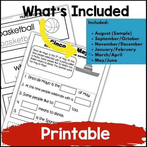 Morning Work for Students with Autism | Special Education | Homework