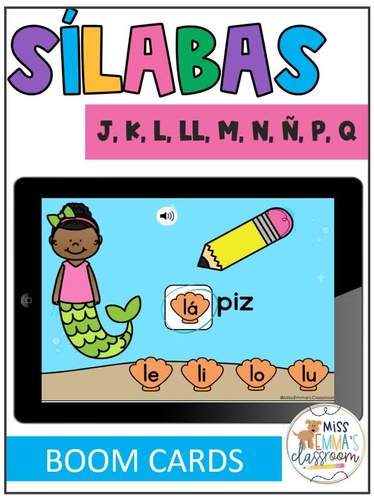 Syllables in Spanish Boom Cards, Sílabas del alfabeto by Miss Emma's ...