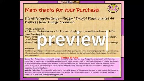 Identifying Feelings – Happy | Emoji | Flash cards | Posters | Real Images