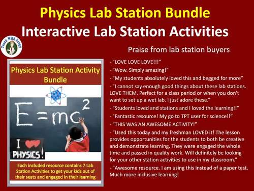 Physical Science Lab Station Activity Bundle - Engaging, Hands-on ...