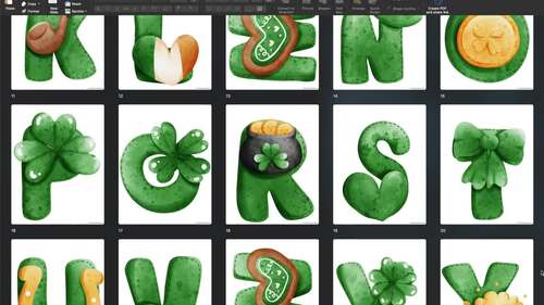 St. Patrick's Day Letters Bulletin Board Titles & Alphabet Classroom Decor