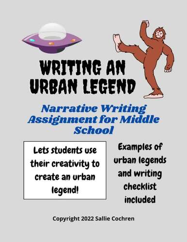Writing an Urban Legend (Narrative Writing Assignment for Middle School)