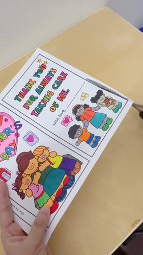 Mother’s Day Thank-You Card Craft – Writing & Coloring Activity for Kids
