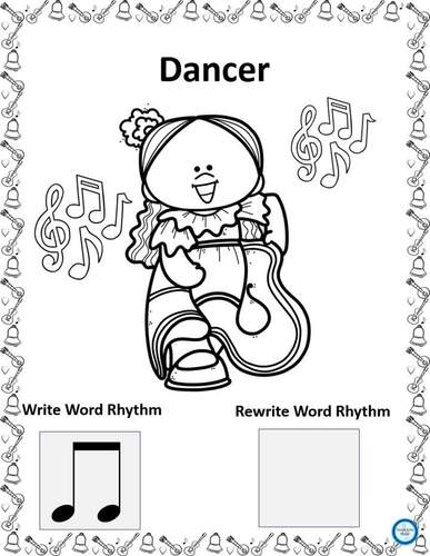 Hispanic Heritage Music Coloring Pages, Grades K - 3, Sub Tub | TPT