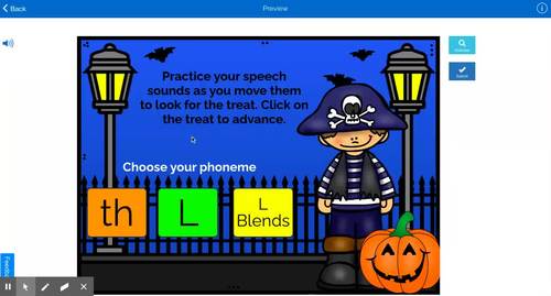Boom™ Cards Halloween Treats Digital Articulation Activity for Th, L ...