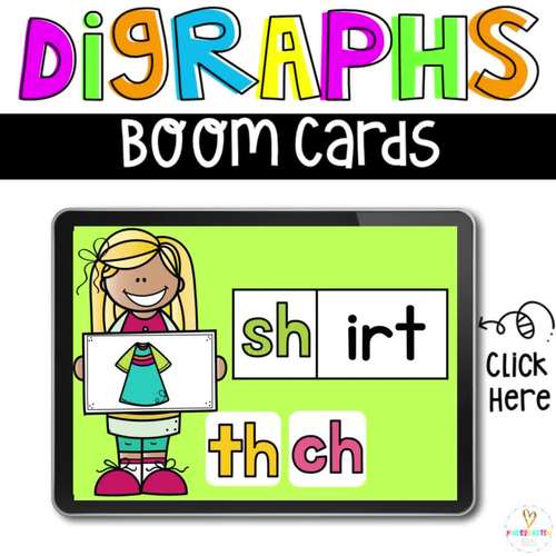 Digraphs Digital and Printable Activities for First Grade Beginning and ...