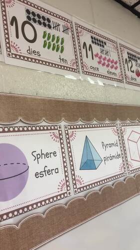 Cielito Lindo Classroom 2D and 3D Shapes by La Maestra Market | TPT