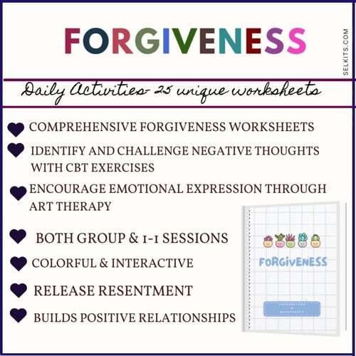 Printable Forgiveness Worksheets for Teens by Counselor Worksheets