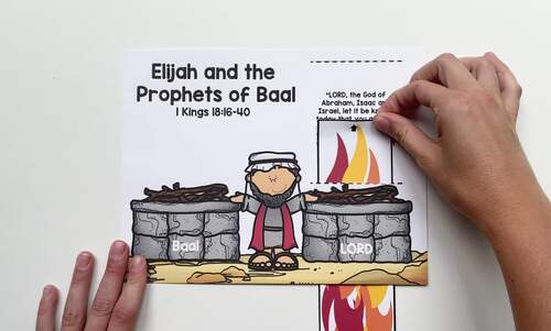 elijah baal coloring pages