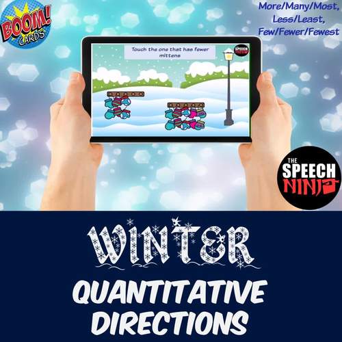 Winter Quantitative Directions Boom Cards by The Speech Ninja | TPT