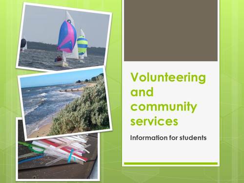 Community service and volunteering slideshow by Anne Vize Writing