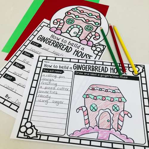 How To Build A Gingerbread House | STEM Craft Activity & Procedure Writing