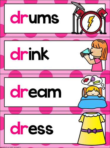 Blends Phonics NO PREP Printables for "dr" by Tweet Resources | TPT