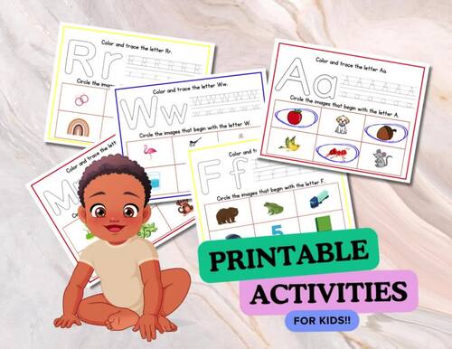 Kindergarten Learn The Letters | Color and Circle the Alphabet | TPT