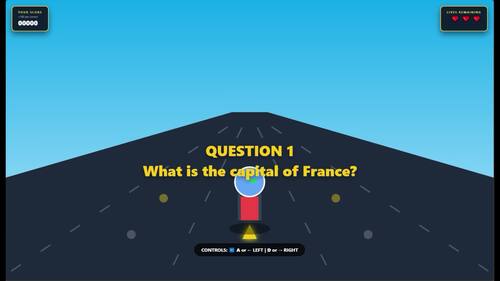World Geography Capitals Runner: Social Studies Game Activity | TPT