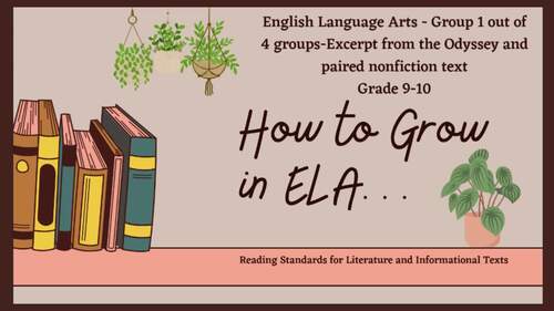 Let's Grow in ELA Grades 9-10 Groups 1-4 Bundle! by Let's Grow in Learning