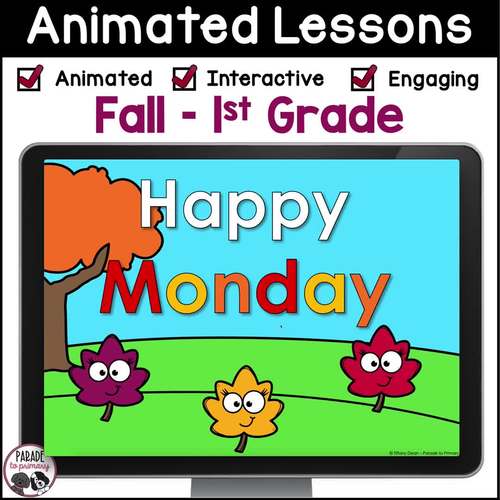 DIGITAL Morning Meeting - FALL - October November - 1st Grade - Circle Time