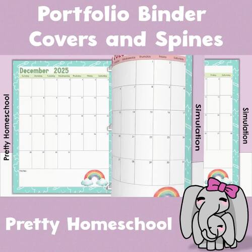 Printable and Editable Homeschool Binder Covers & Spines | 2025–2026