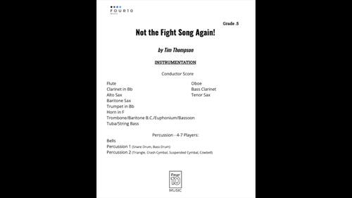 Not the Fight Song Again! - Full Band (Grade .5) by Four10 Music