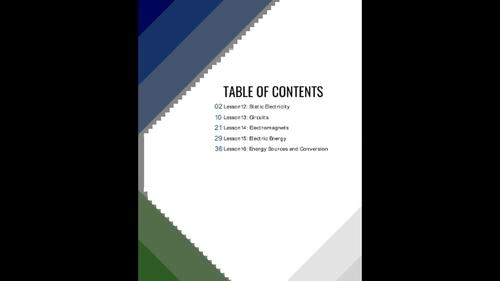 5th and 6th Grade Physical Science Reading Comprehension Electricity ...