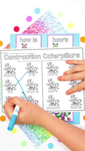 Contractions with Not & Is | Printables, Posters, Hands-On Activities