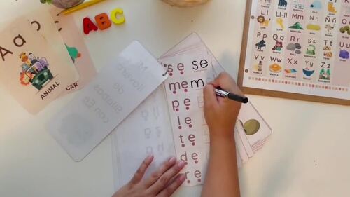 Llavero de Silabas Abiertas, Spanish Syllables, Bilingual Resources