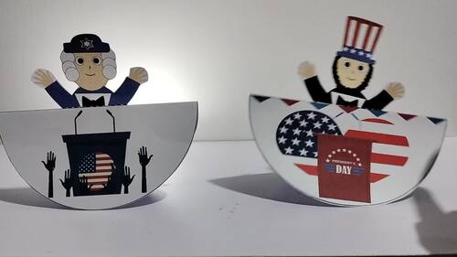 Presidents Day Craft George Washington & Abraham Lincoln Writing Activity