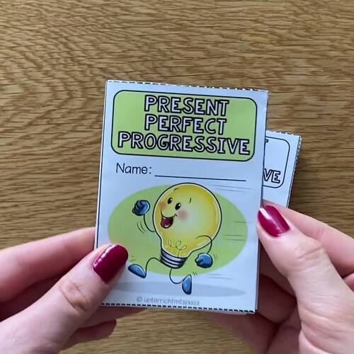 PRESENT PERFECT PROGRESSIVE - Mini-Book by My Teaching Factory | TPT