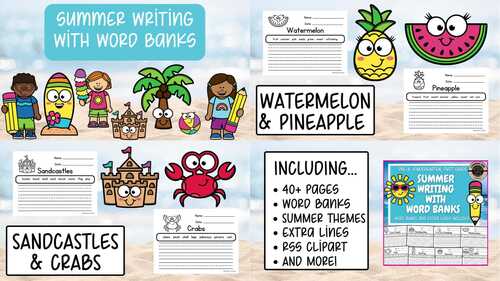 Summer Packets Writing Math Literacy PreK Kindergarten TK First Summer ...