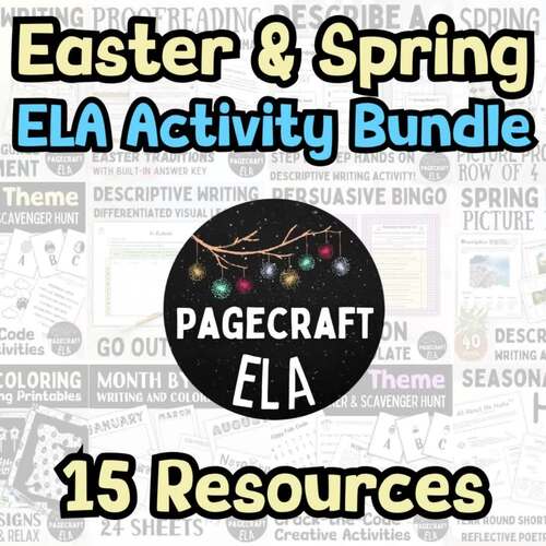 Spring BUNDLE of ELA Activities | Easter | March | April | May by ...