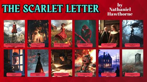 THE SCARLET LETTER by Nathaniel Hawthorne-Graphics-Posters-Classroom Decor