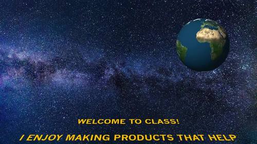 Classroom PowerPoint Template | Star Wars Style | Editable | TPT