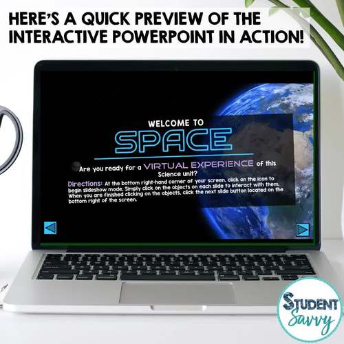 Space PowerPoint and Google Slides - Interactive Astronomy Earth ...