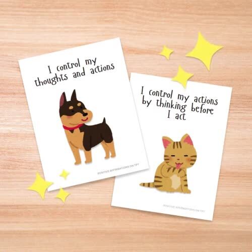 40 Positive Affirmation Posters | CUTE CATS & DOGS by Positive Affirmations