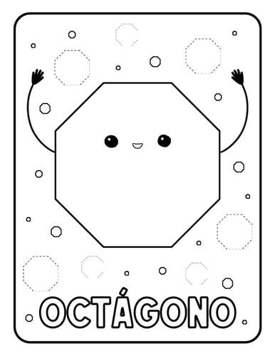 SPANISH Shapes Worksheets, Shape Coloring Pages, Shape Tracing Sheets, Math
