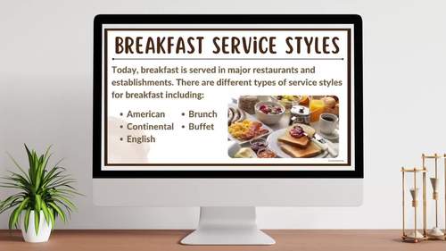 Breakfast Foods Lesson for Culinary Arts and FACS - FCS Activities