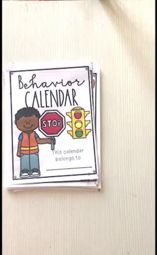 Monthly Behavior Calendar | Classroom Management Chart | Back to school ...