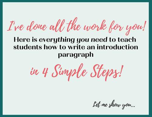 How to Write an Introduction Paragraph for Middle School & High School ELA