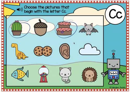 Digital Alphabet Activities | Alphabet Boom Cards | Letter C | TPT