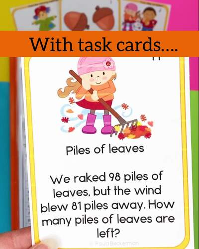 Addition and Subtraction Word Problems Within 100 Story Problems Fall ...