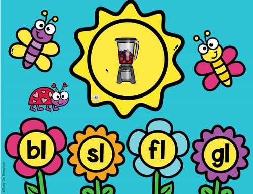 Spring Beginning Blends for Google Slides™ by Rhody Girl Resources