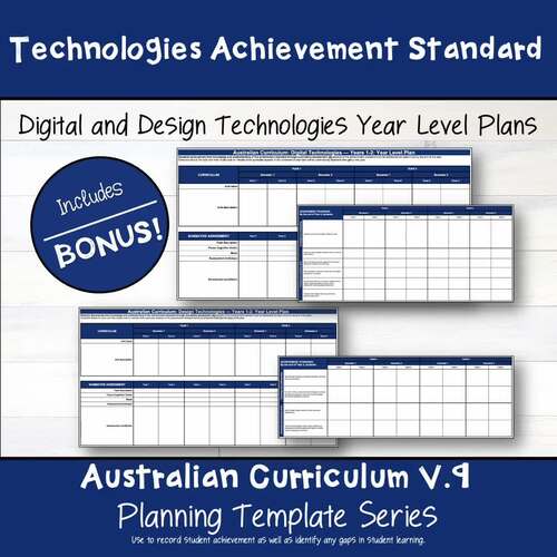 V9 Australian Curriculum TECHNOLOGIES ACHIEVEMENT STANDARD CHECKLISTS ...