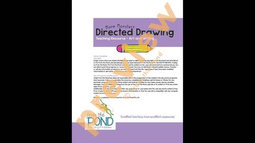Monster Directed Drawing and Writing Activities by From the Pond