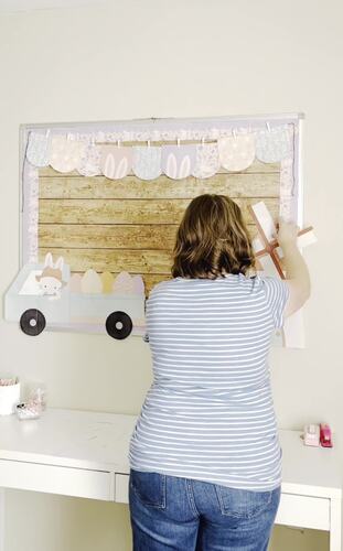 Easter Bunny Egg Farm Bulletin Board Kit - Bulletin Board for March & April