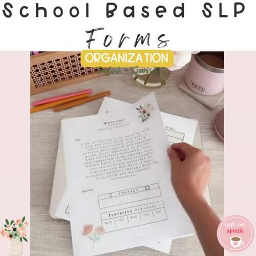 Therapy and Classroom Organization Forms in English and Spanish | TPT