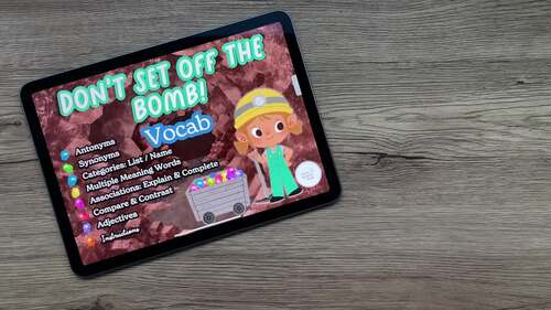 Vocabulary Game - Don't Set Off The Bomb Language PowerPoint & Boom ...