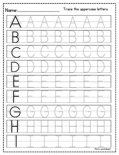 Alphabet Tracing & Letter Recognition Worksheets by Little Pony ...