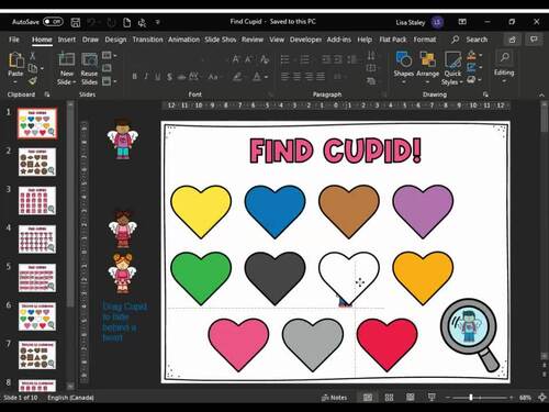 Valentine’s Day Digital Hide & Seek | Find Cupid | Letters Numbers ...