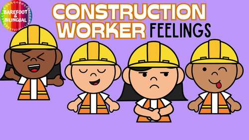 Construction Worker Clipart Feelings and Emotions - Community Helpers ...